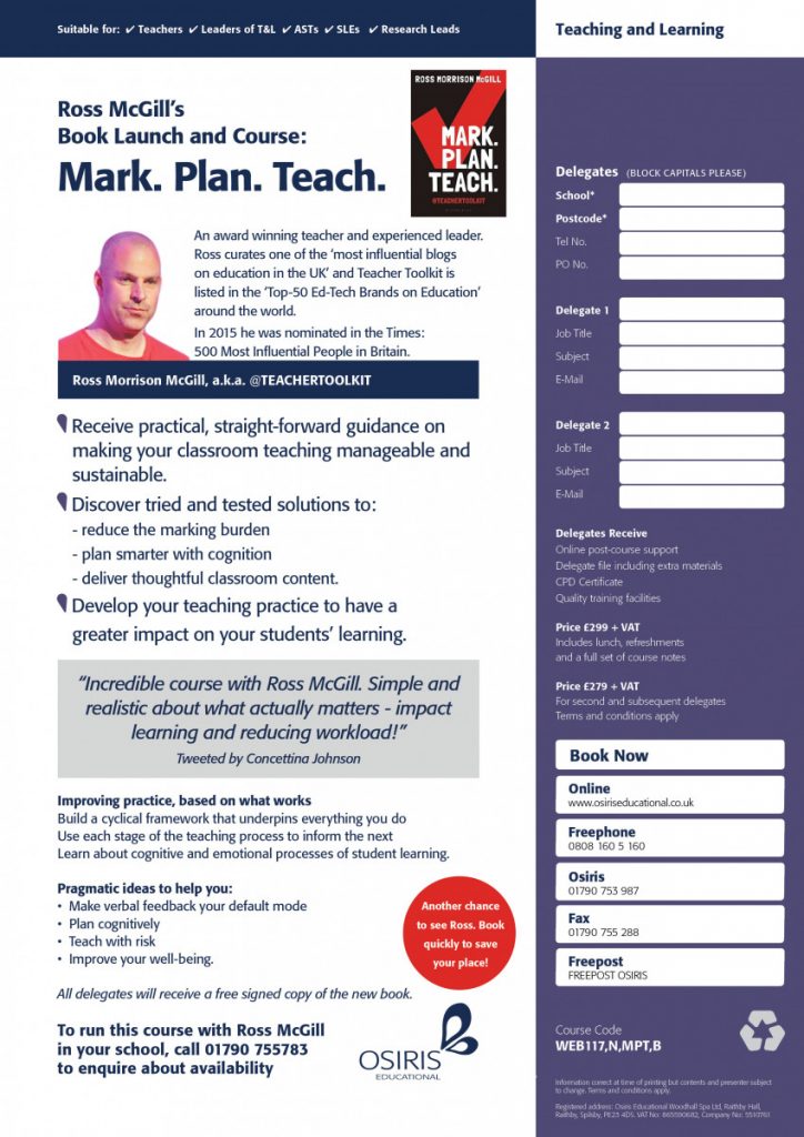 Mark. Plan. Teach. - Osiris Educational