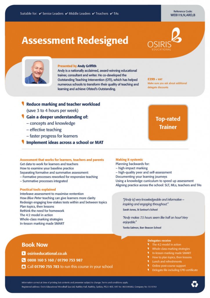 Assessment Redesigned - Osiris Educational